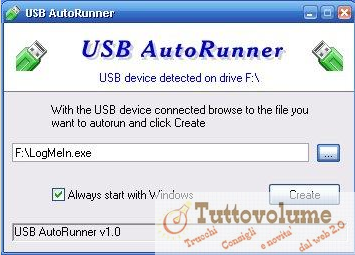 USB AutoRunner: autorun per Drive USB. | TuttoVolume
